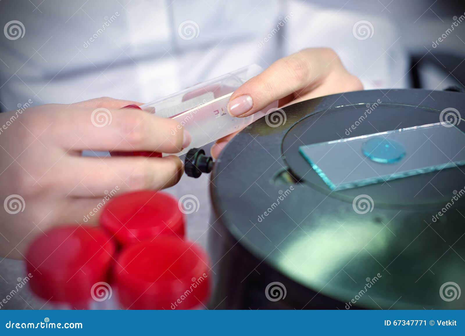 Scientific Sample in Container Stock Image - Image of medicine ...