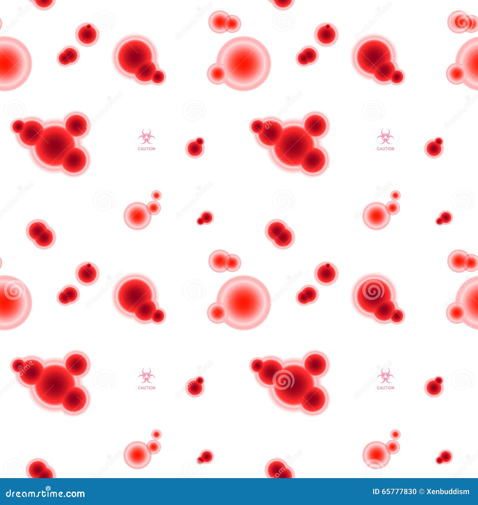 Scientific Seamless Pattern with Red Molecules Stock Illustration ...