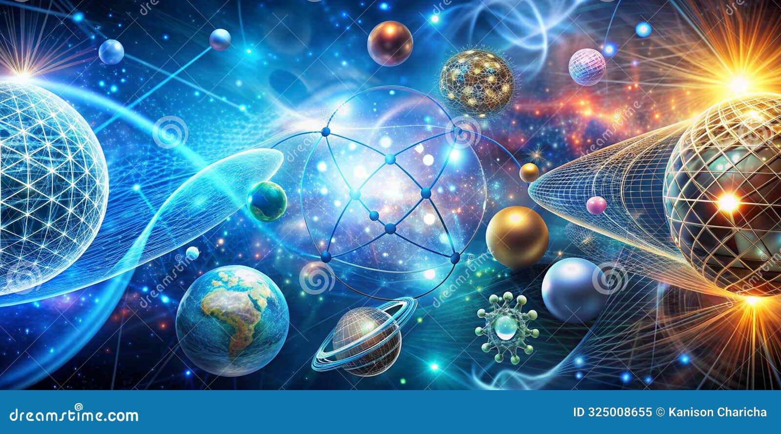 Scientific Structures Science Geometry Physics Particles Space Nature ...