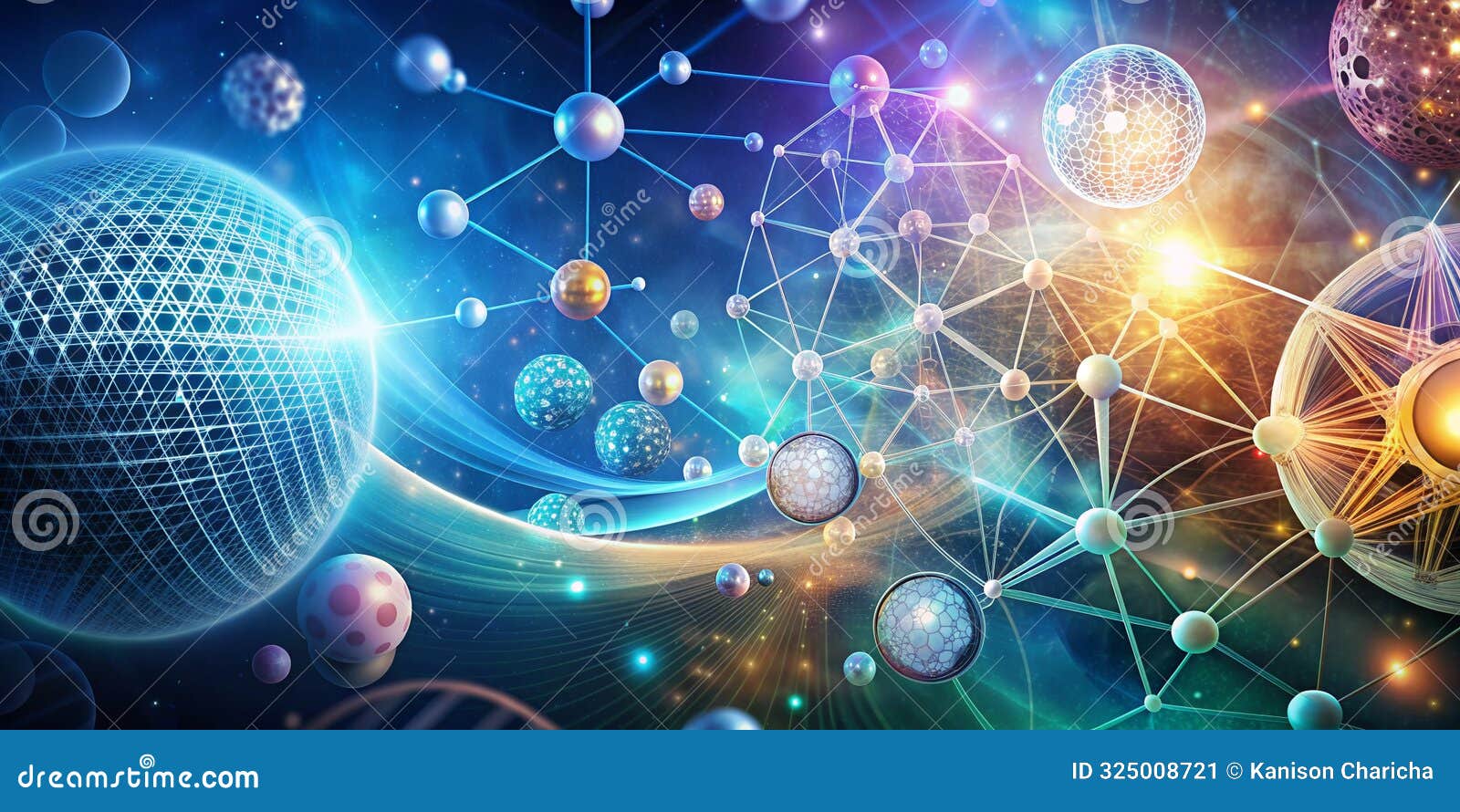 Scientific Structures Science Geometry Physics Particles Space Nature ...