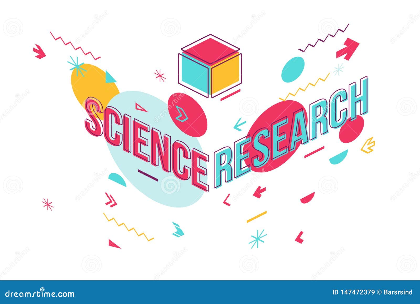 Scientific Study Word Concept Banner Design Stock Illustration ...