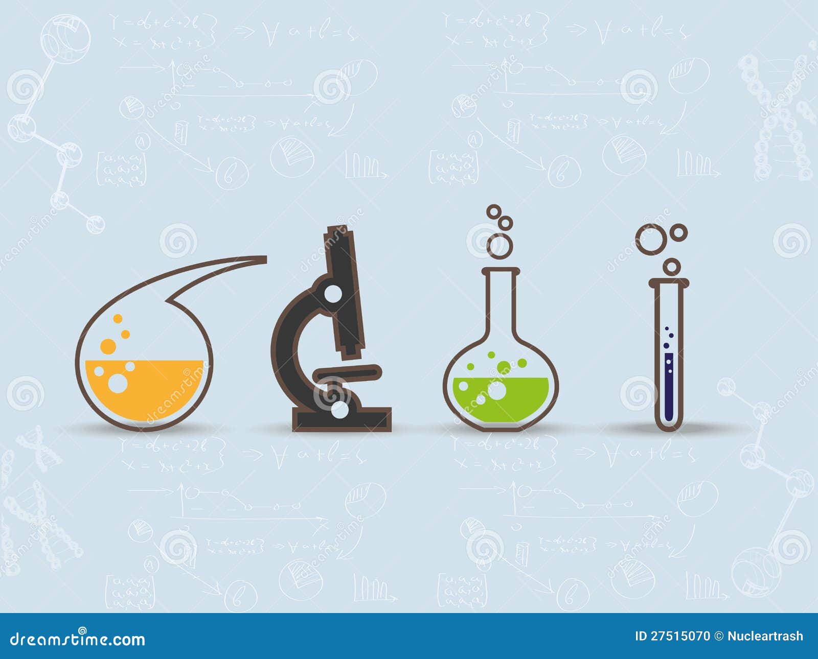 Set Of Scientific Symbols Icons Isolated On White Background. Symbols ...