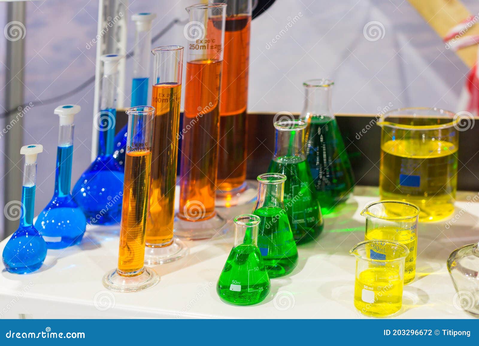 Scientific Test Tube Simulations in the Lab Stock Photo - Image of ...