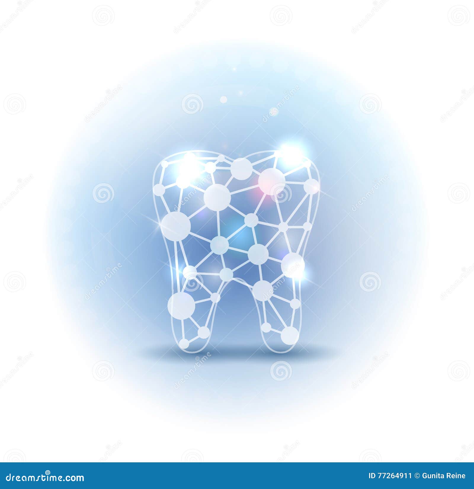 Scientific tooth stock vector. Illustration of dental - 77264911