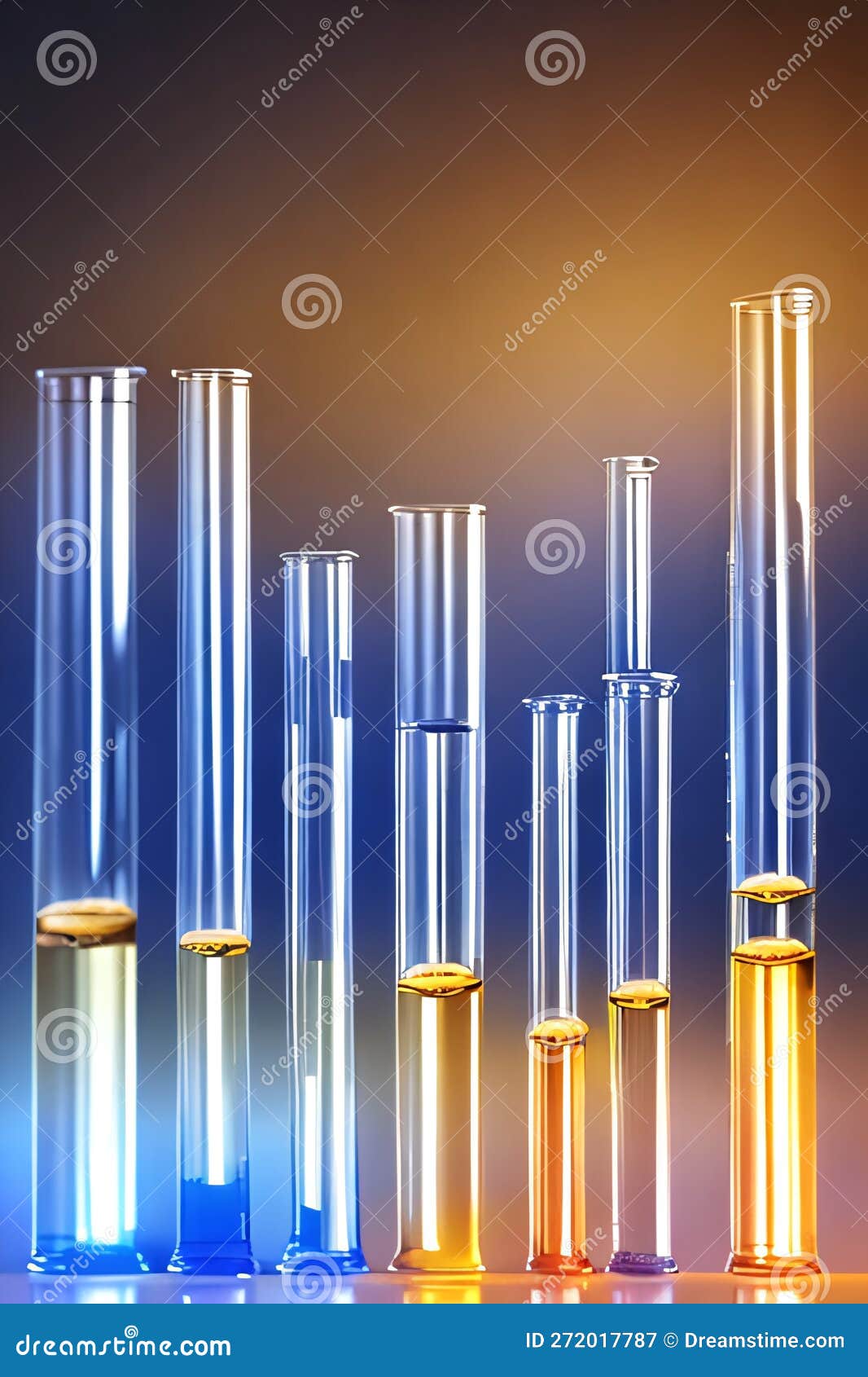 Various Liquids in Scientific Tubes in a Laboratory Environment Stock ...