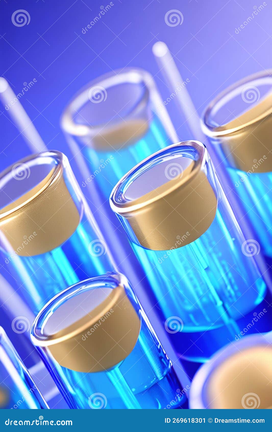 Brightly-colored Liquids in Test Tubes in a Science Lab Stock ...