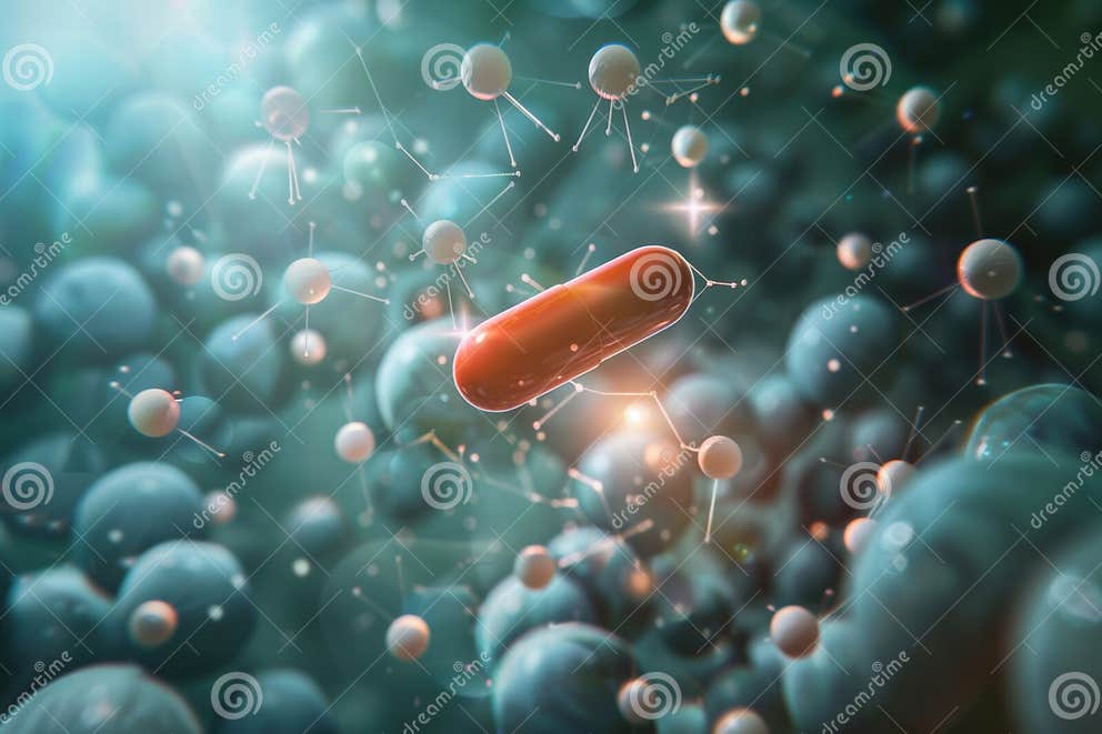 Scientific Visualization of Testosterone in Human Biology. Stock Photo ...