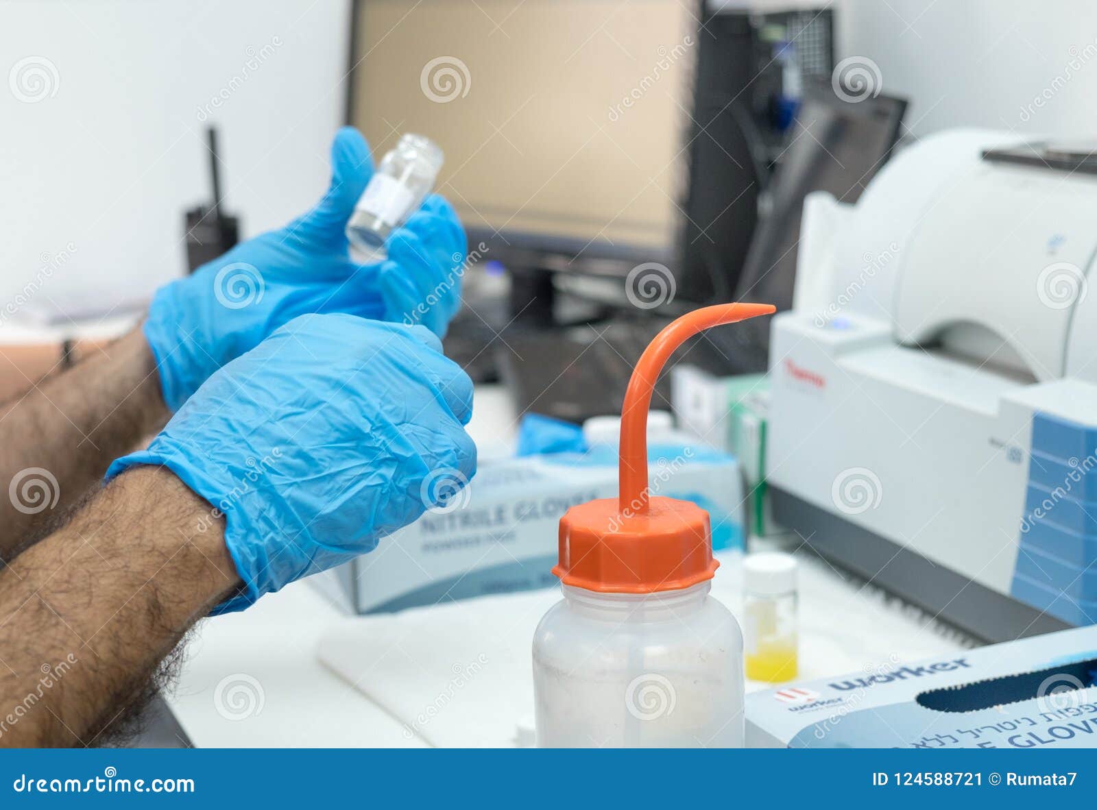 The Scientis Do Some Test in Chemistry Lab Editorial Photo - Image of ...