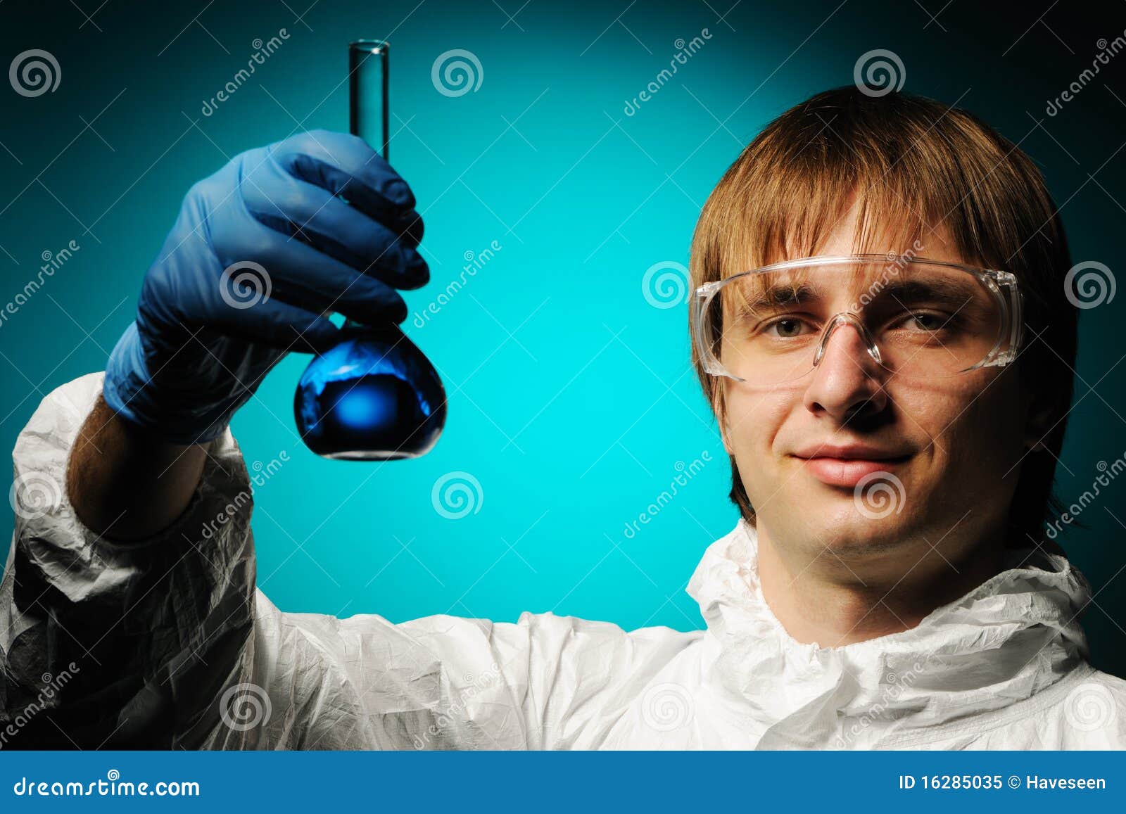 Scientist stock image. Image of liquid, coveralls, biochemistry - 16285035
