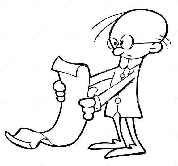 Scientist stock illustration. Illustration of reading - 1815085