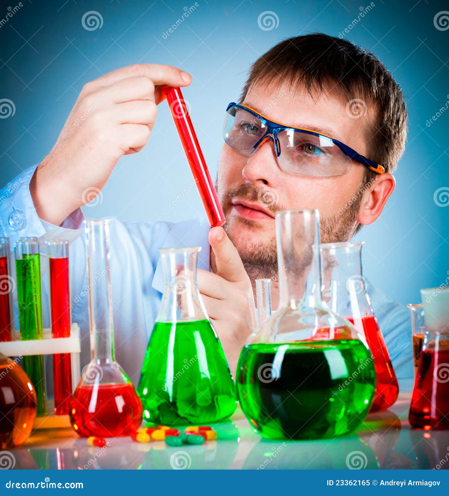 Scientist stock image. Image of liquid, bottle, experiment - 23362165