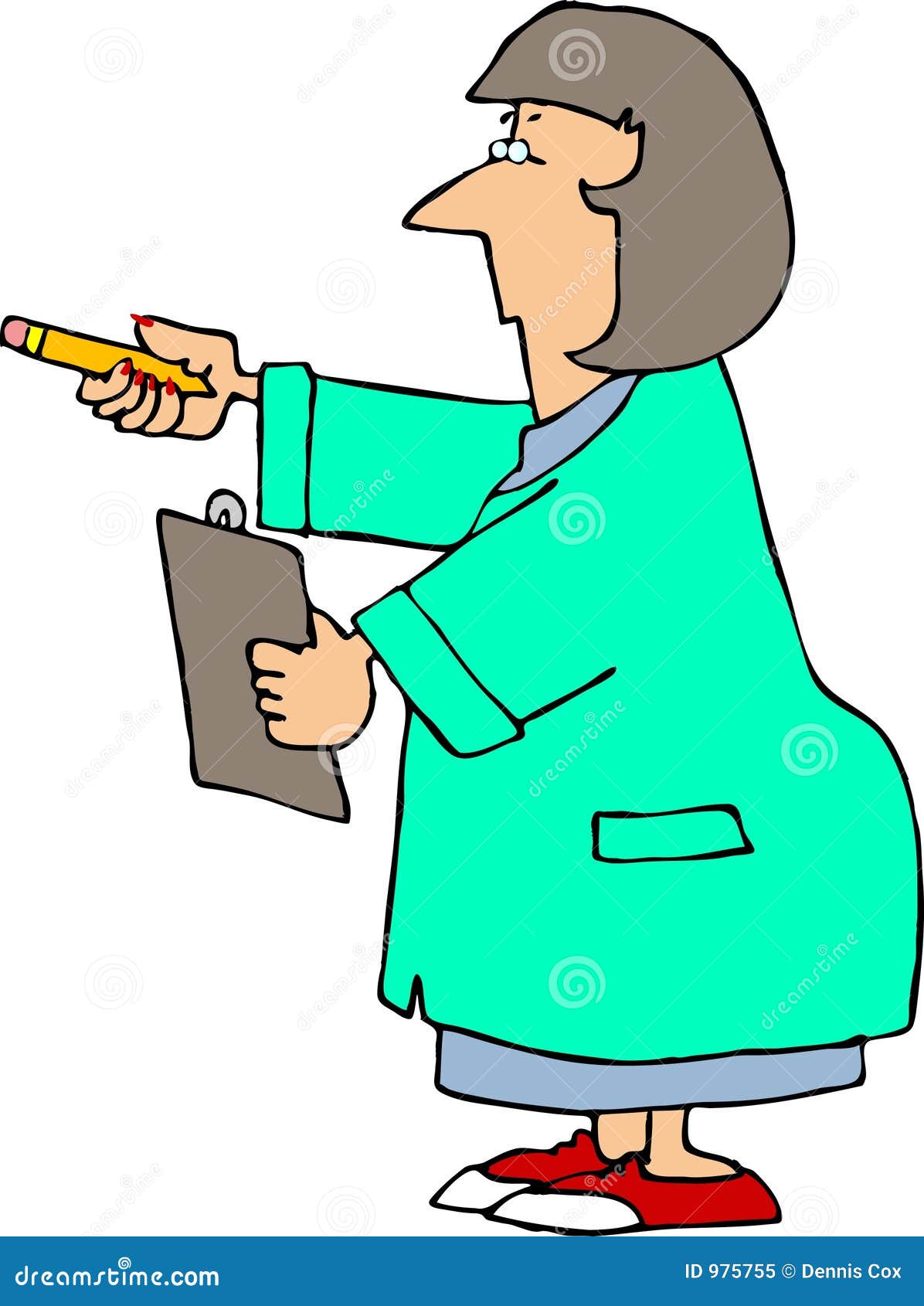 Scientist stock illustration. Illustration of clipboard - 975755