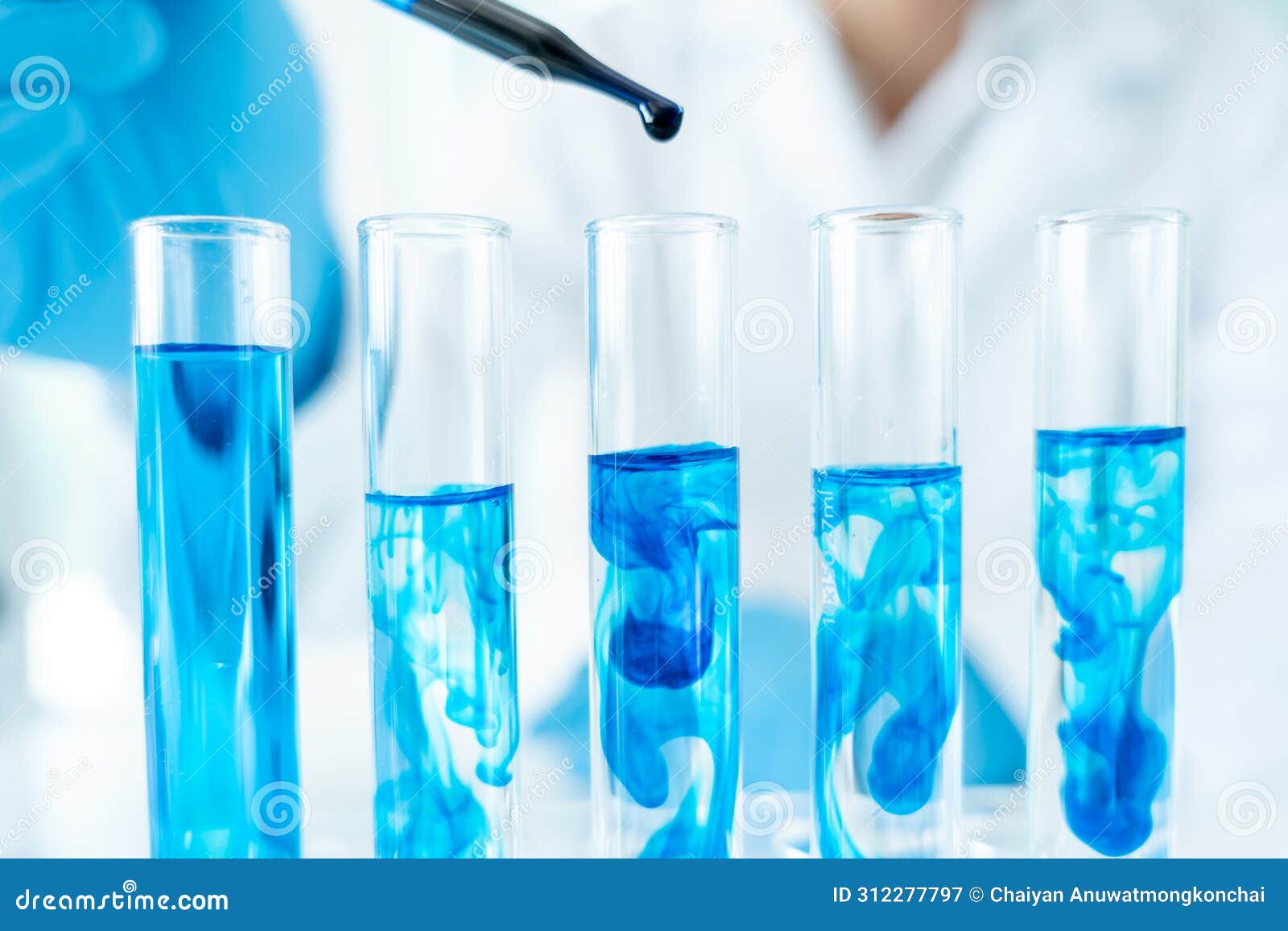 Scientist Analyze Biochemical Samples in Advanced Scientific Laboratory ...