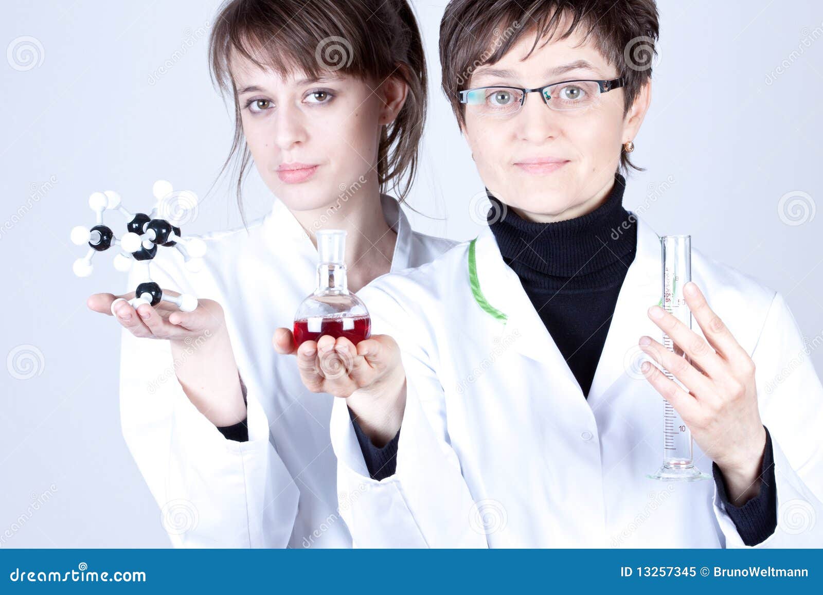 Scientist and Assistant in Lab Stock Image - Image of help, doctor ...