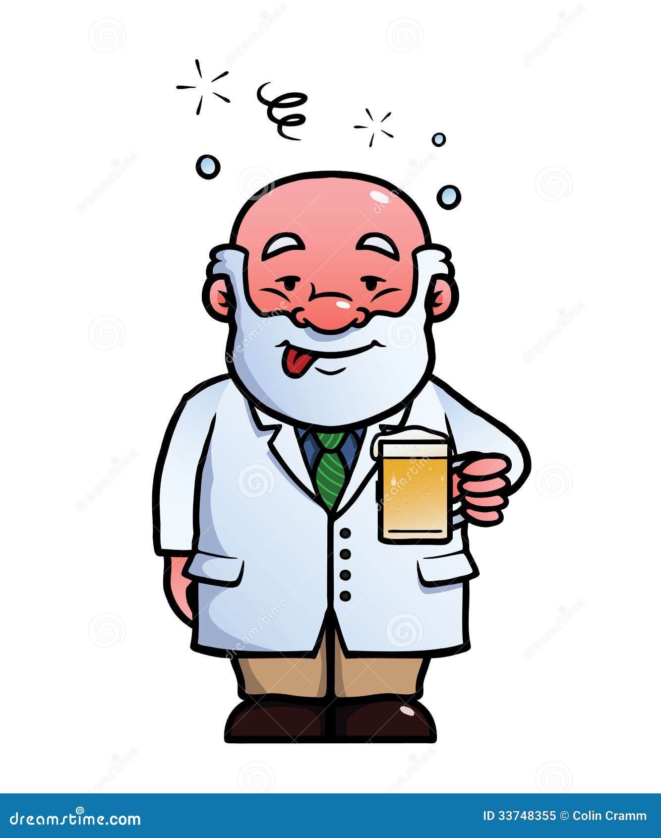 Scientist being drunk stock vector. Illustration of boozed - 33748355