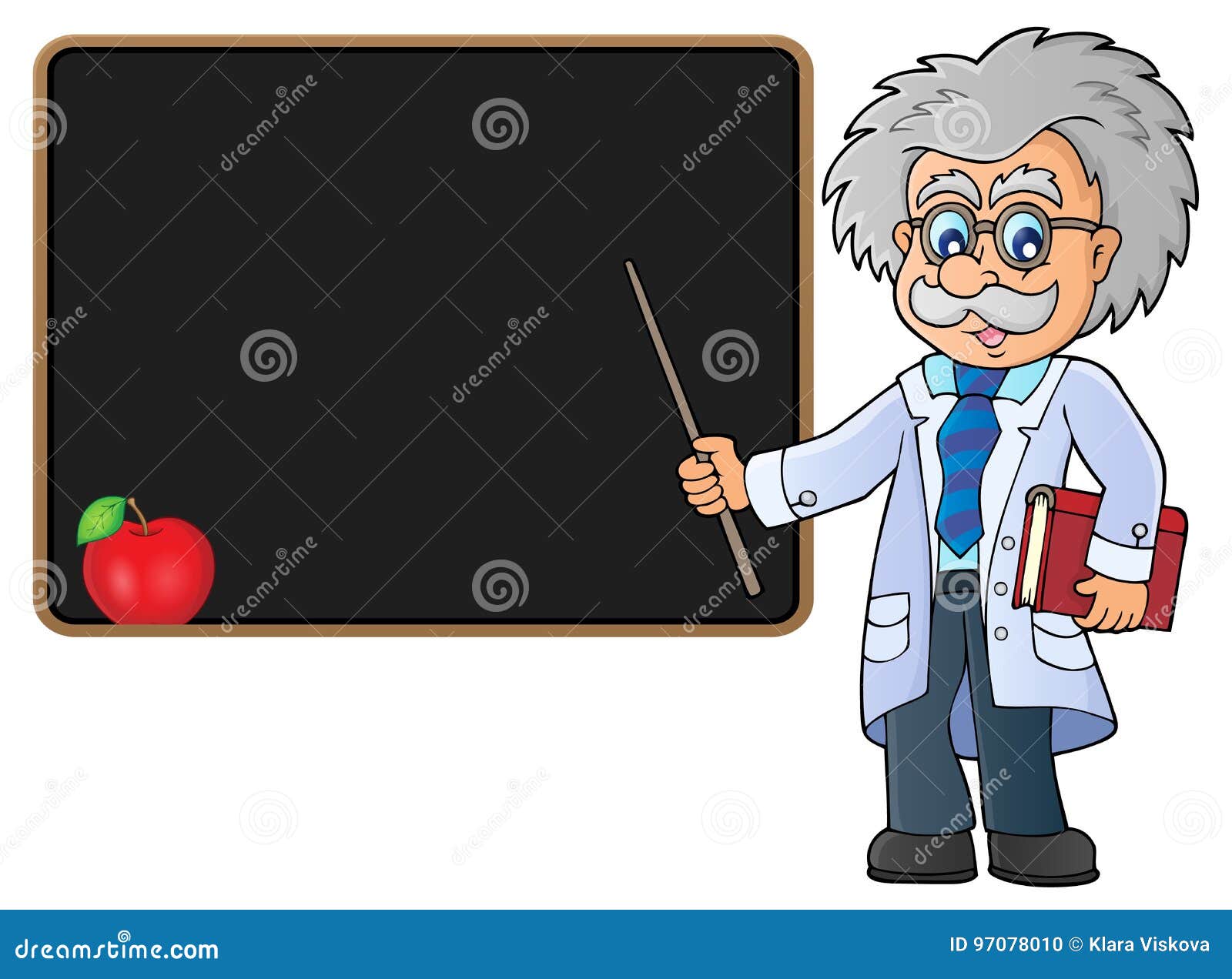 Scientist by Blackboard Theme Image 2 Stock Vector - Illustration of ...