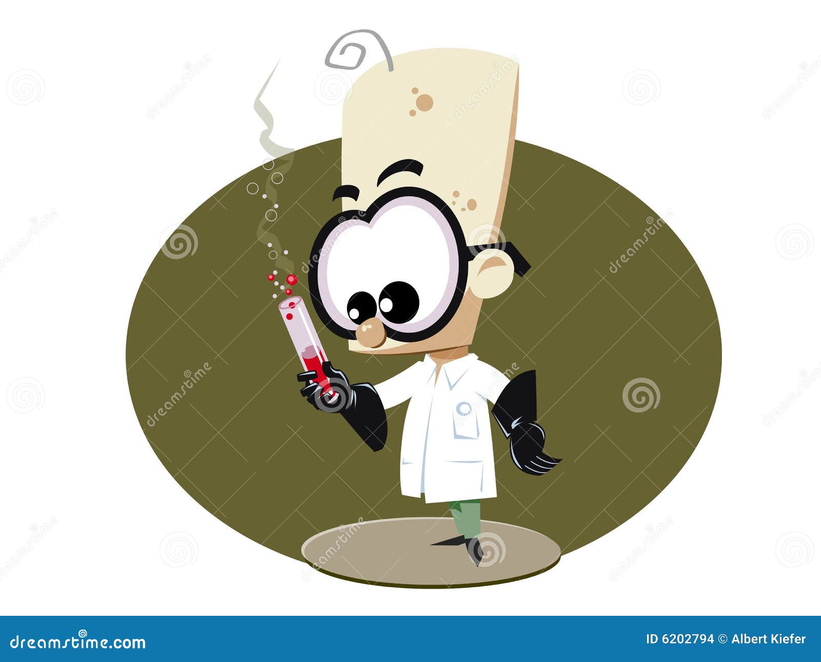 Scientist Cartoon Vector Illustration | CartoonDealer.com #6202794