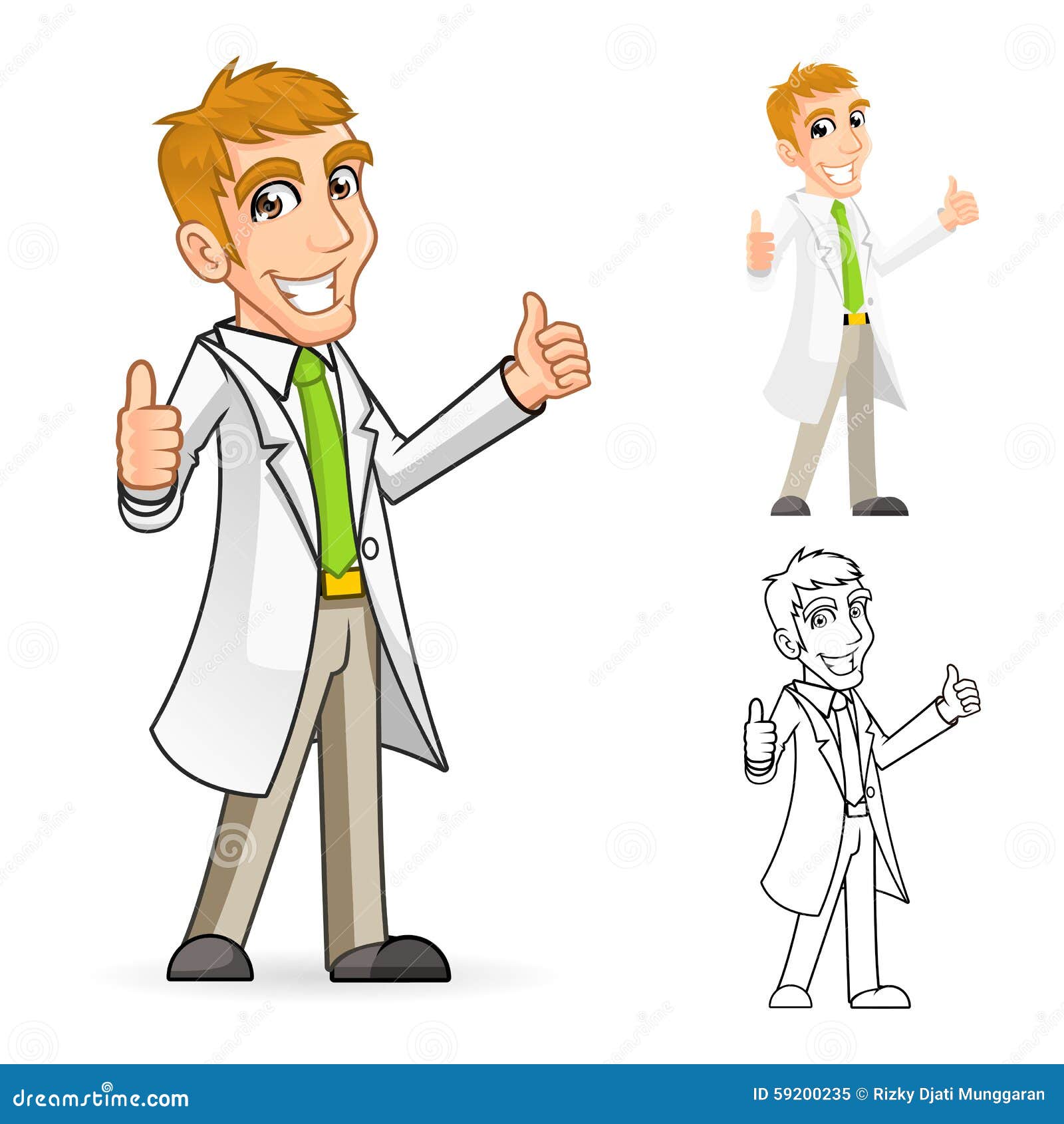 Scientist - Cartoon Character - Vector Illustration | CartoonDealer.com ...