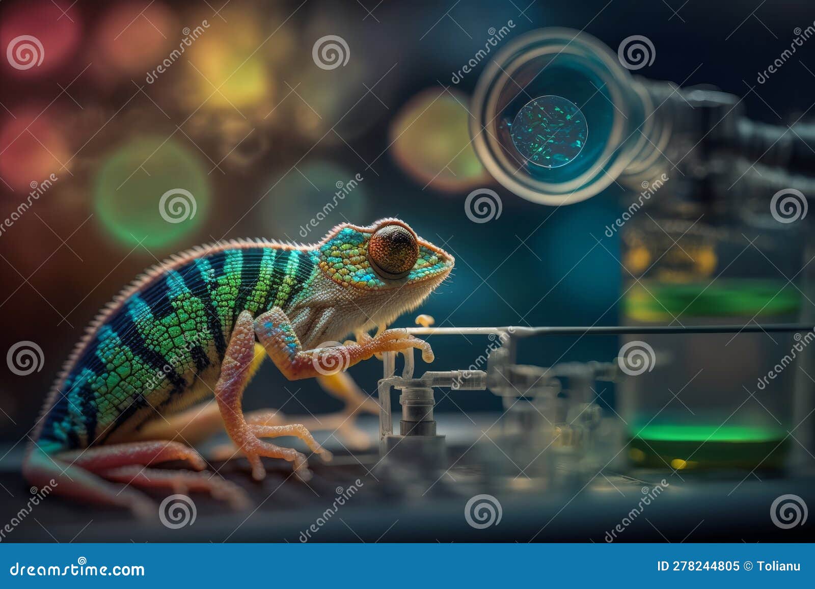 Scientist Chameleon Explores Insects in High-Tech Lab Using Unreal ...