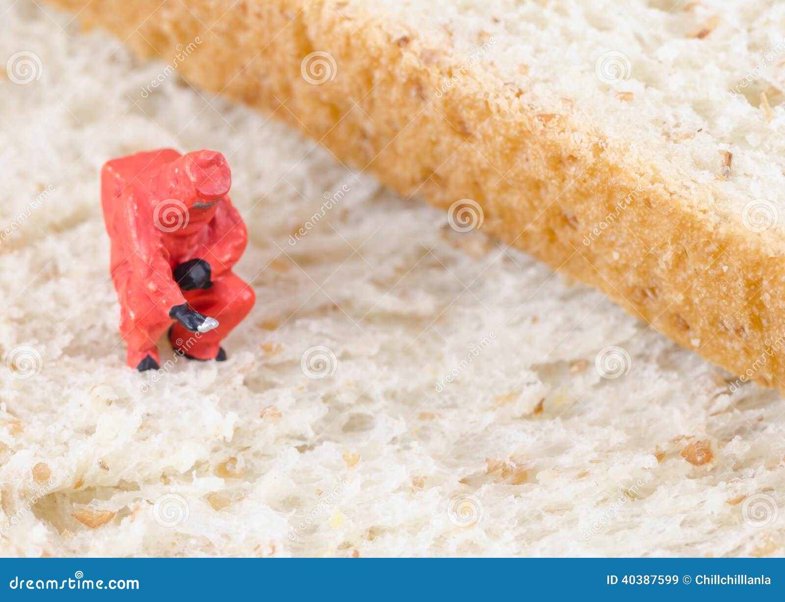 Scientist Checking Bacteria on the Bread Stock Image - Image of ...