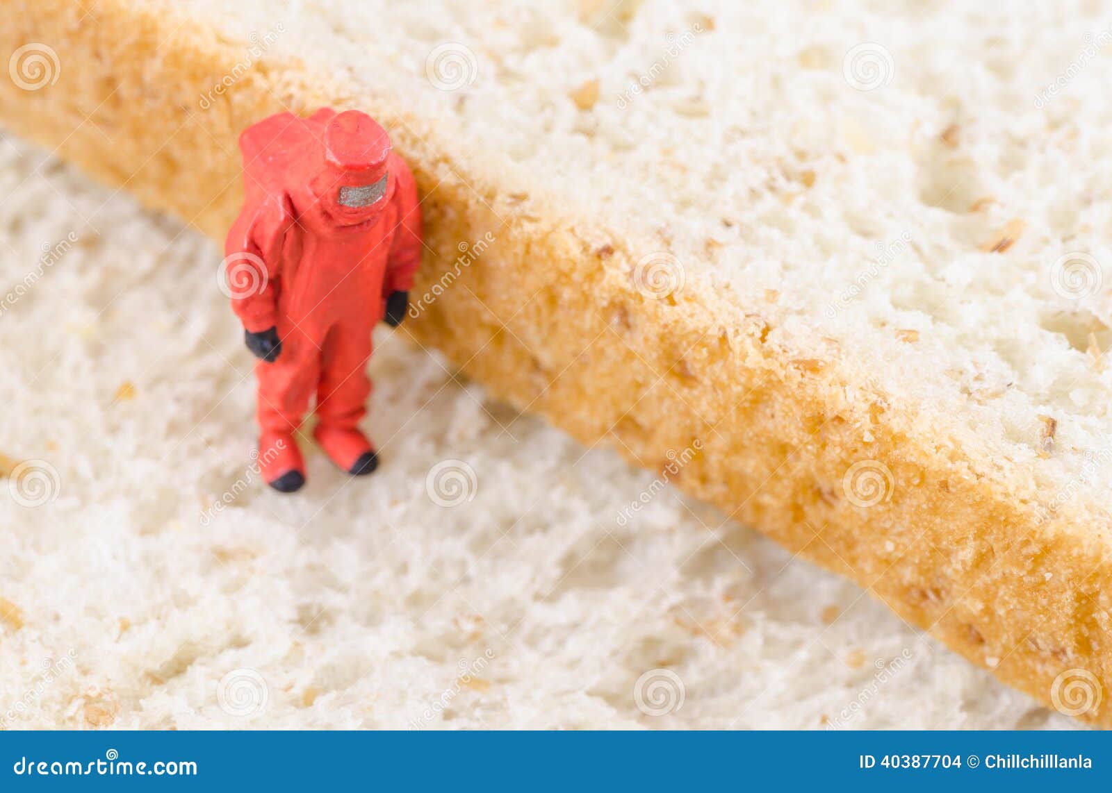 Scientist Checking Bacteria on the Bread Stock Photo - Image of ...