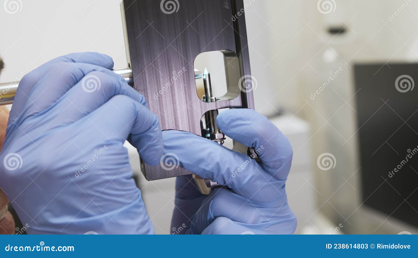 Scientist Checking the Condition of Nebulizer Needle from LC MS QTOF ...