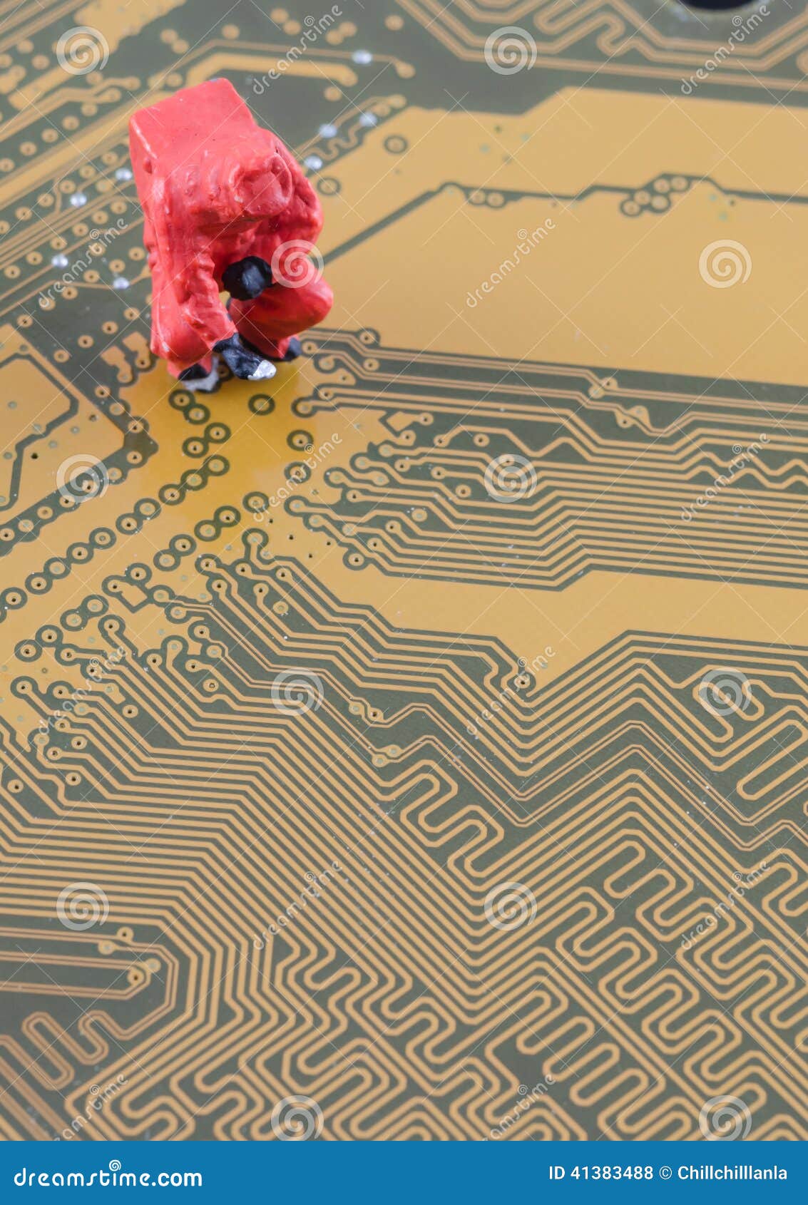 Scientist Checking Toxic on the Computer Motherboard Stock Photo ...