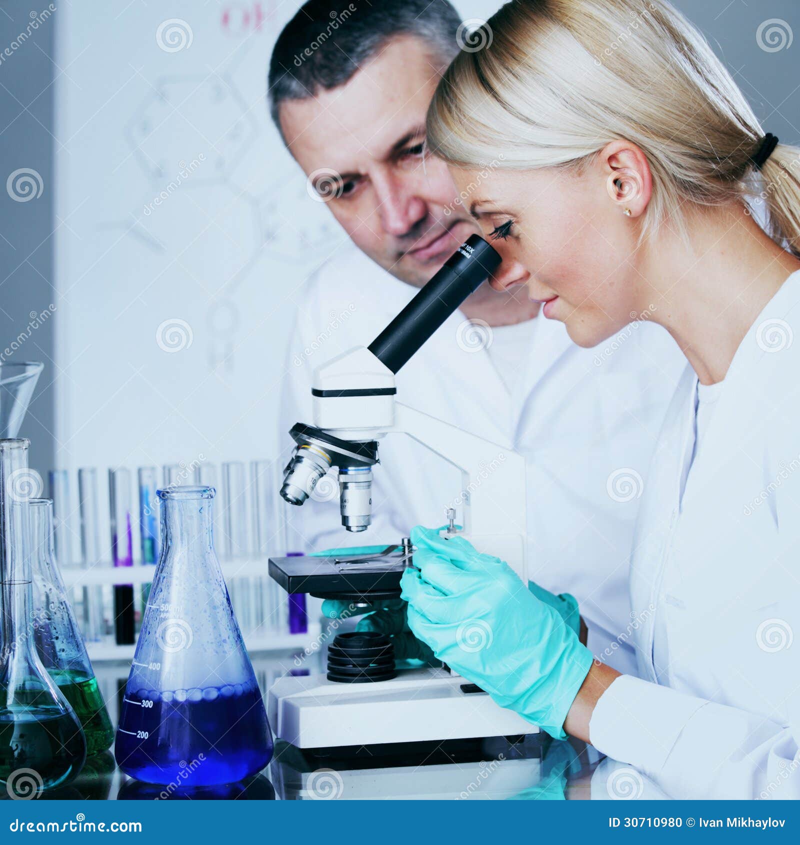Scientist in chemical lab stock photo. Image of chemist - 30710980