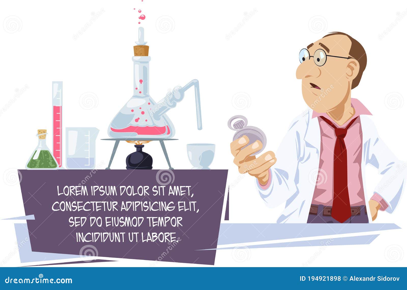 Scientist, Chemist, Pharmacologist, Beaker Occupation Isometric Icon ...