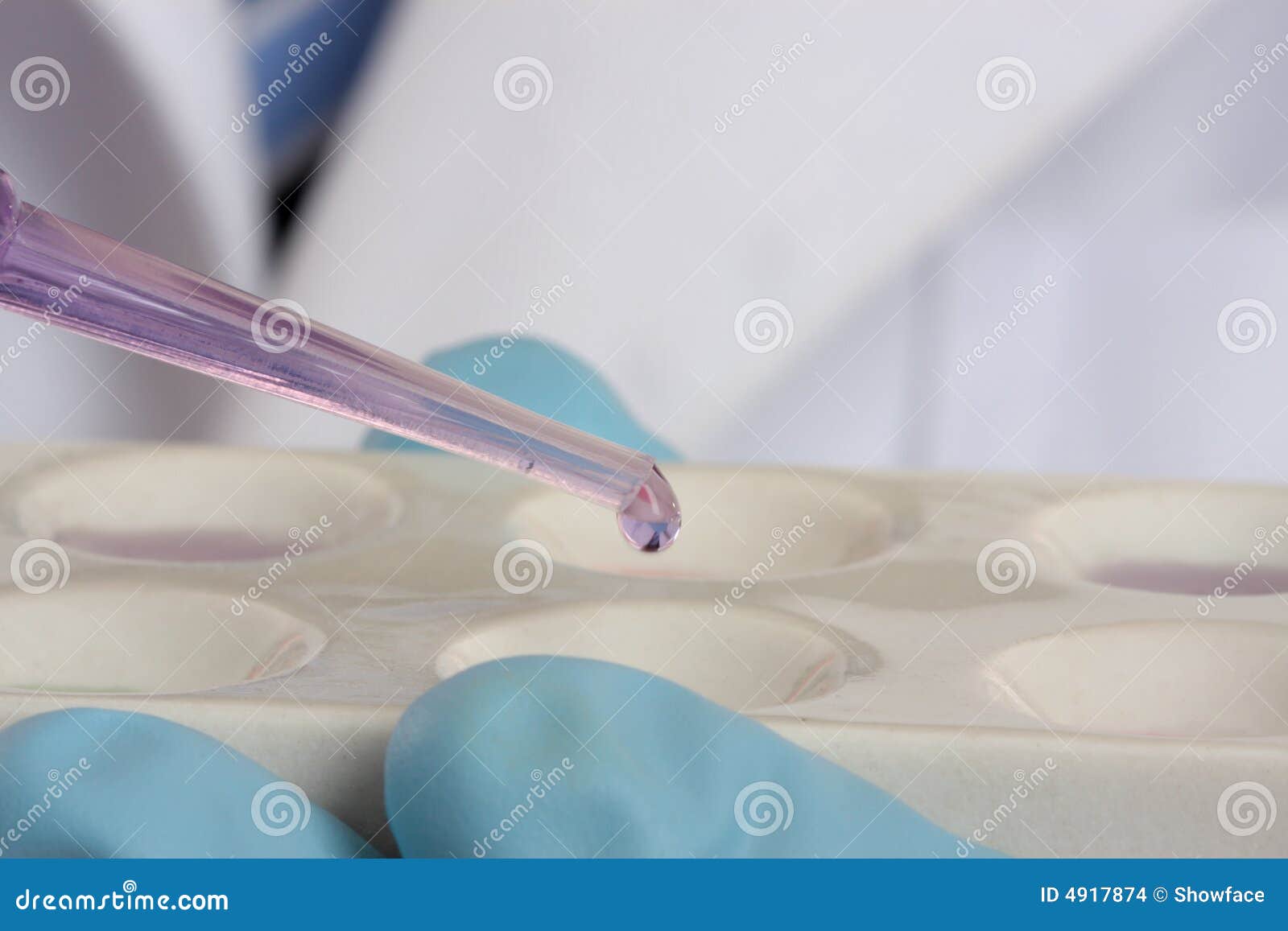 Scientist, Chemist with Pipet and Spotting Plate Stock Photo - Image of ...