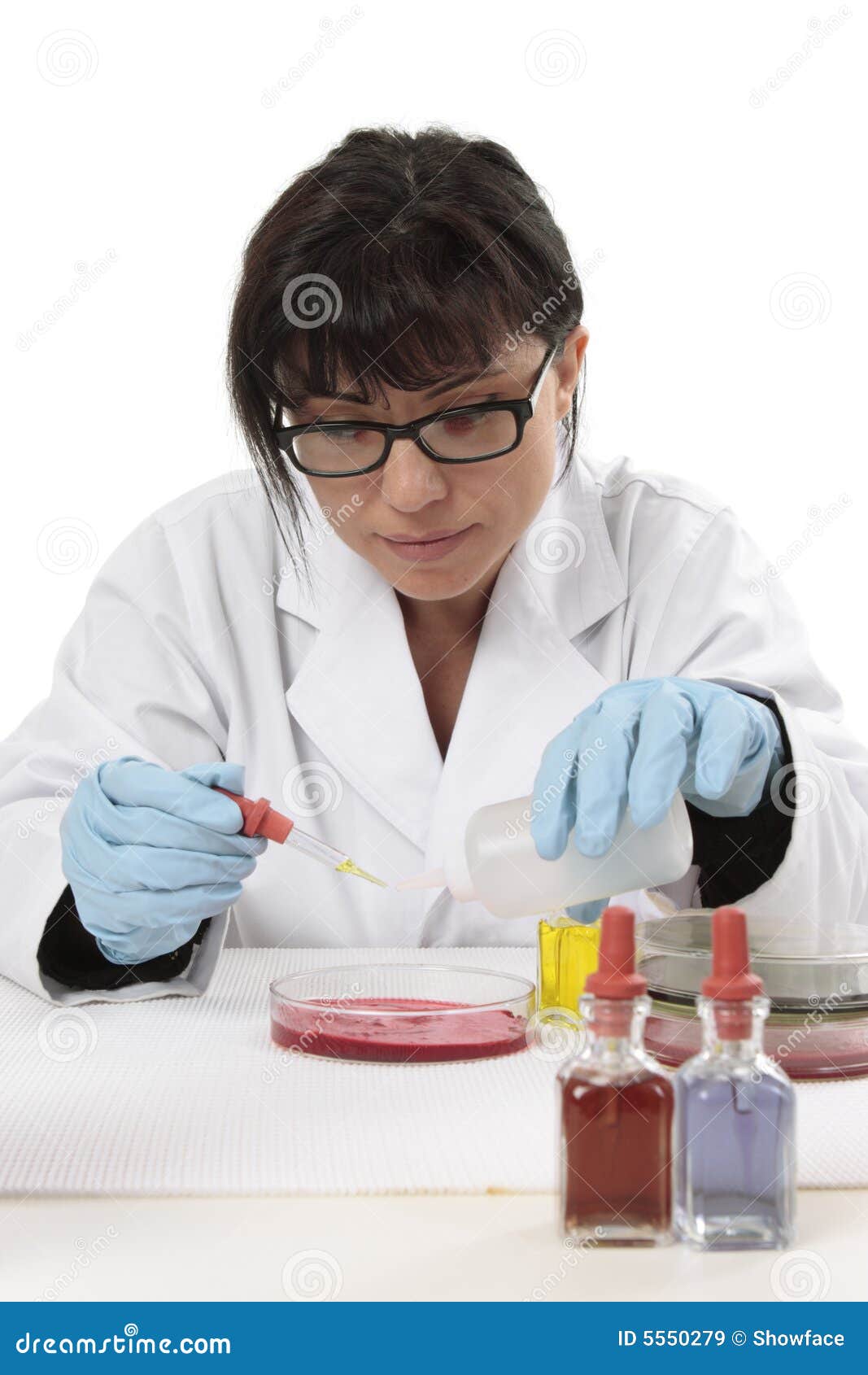 Scientist chemist at work stock image. Image of chemistry - 5550279