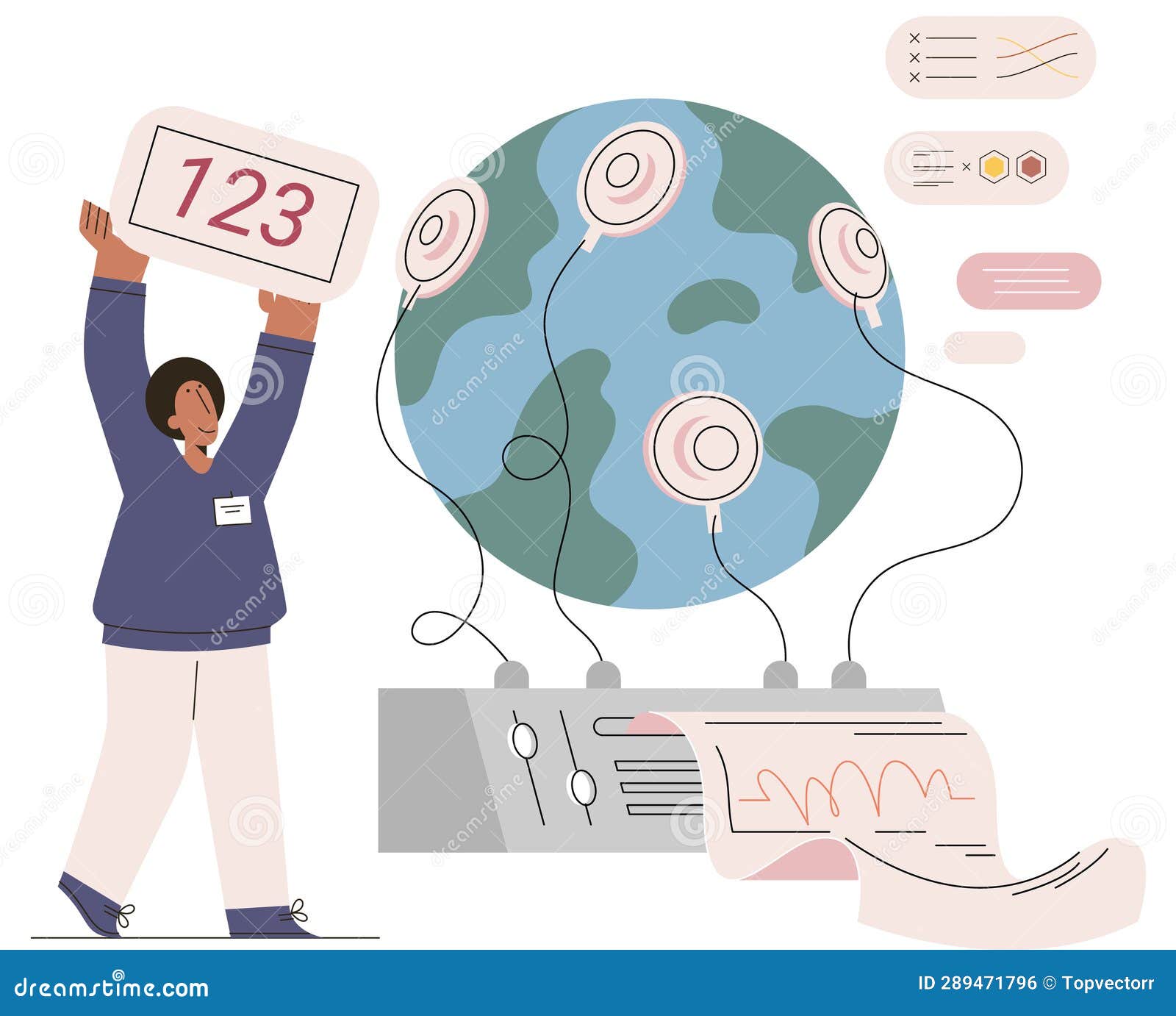 Scientist Conducts Research To Study Planet, Makes Experiments To ...