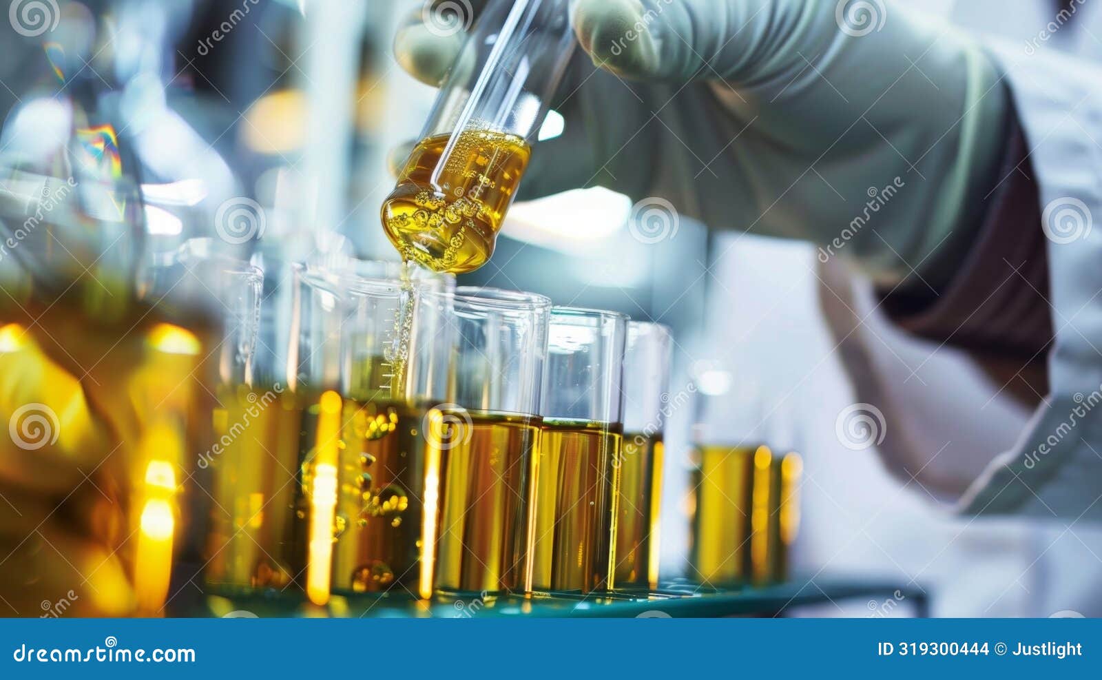 A Scientist is Conducting a Water Separation Test on a Sample of Crude ...