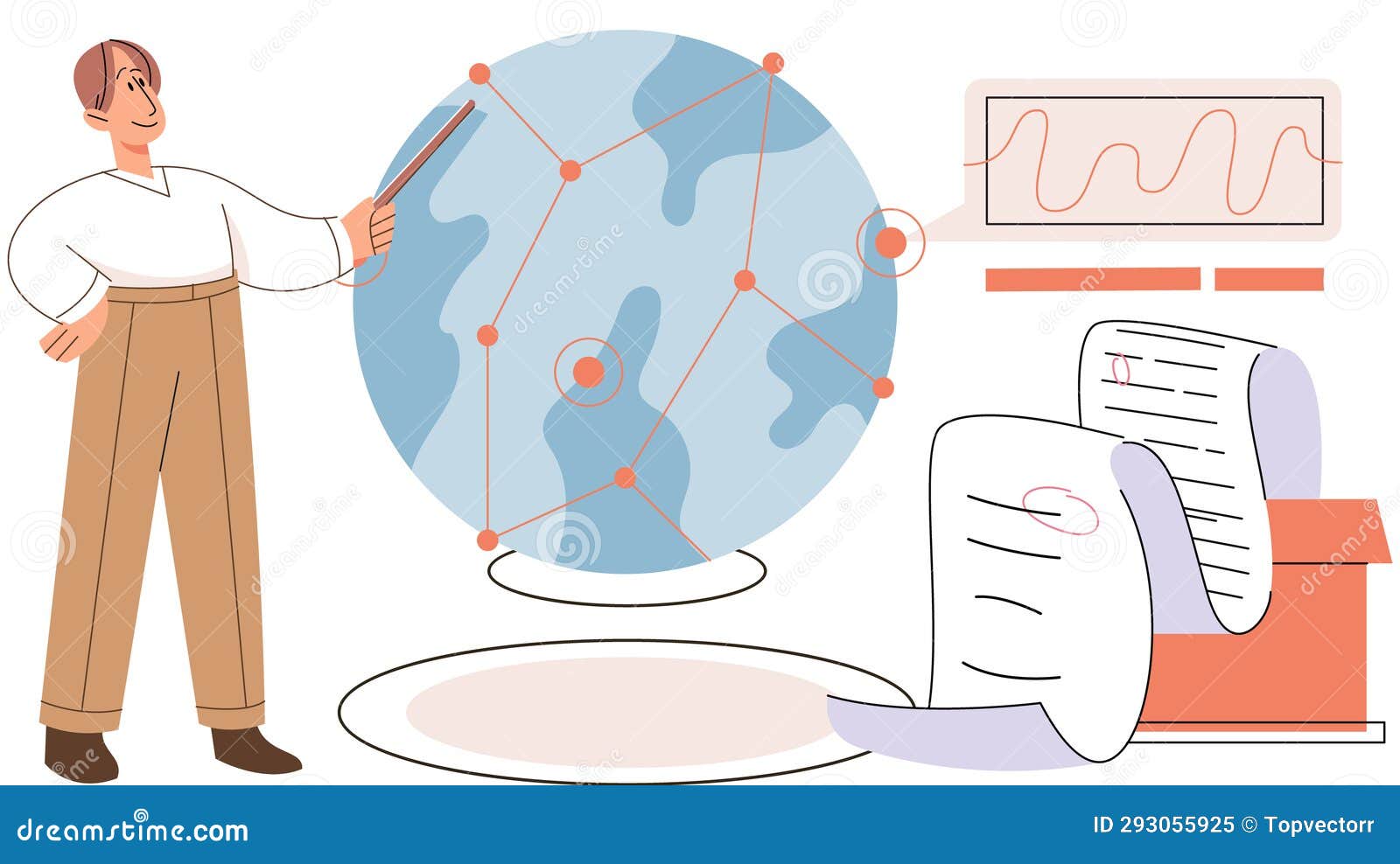 Scientist Conducts Research To Study Planet, Make Experiment ...