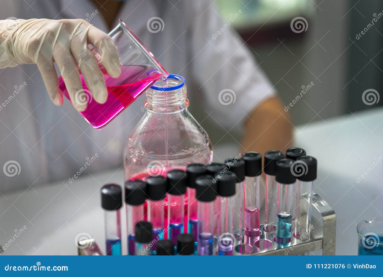 Scientist Doing Chemical Test in Laboratory Stock Photo - Image of ...