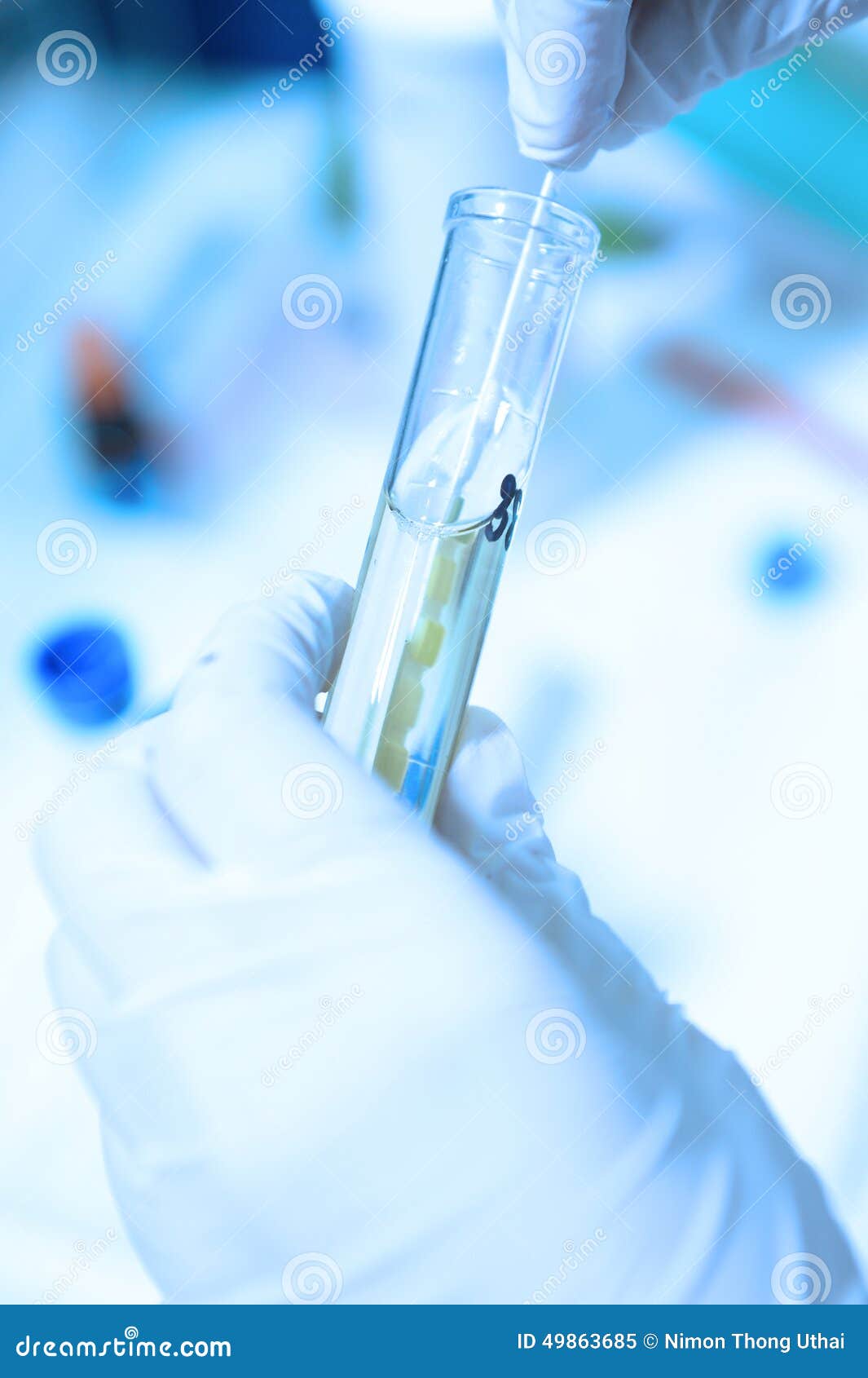 Scientist Doing Chemical Test in Laboratory Stock Image - Image of ...