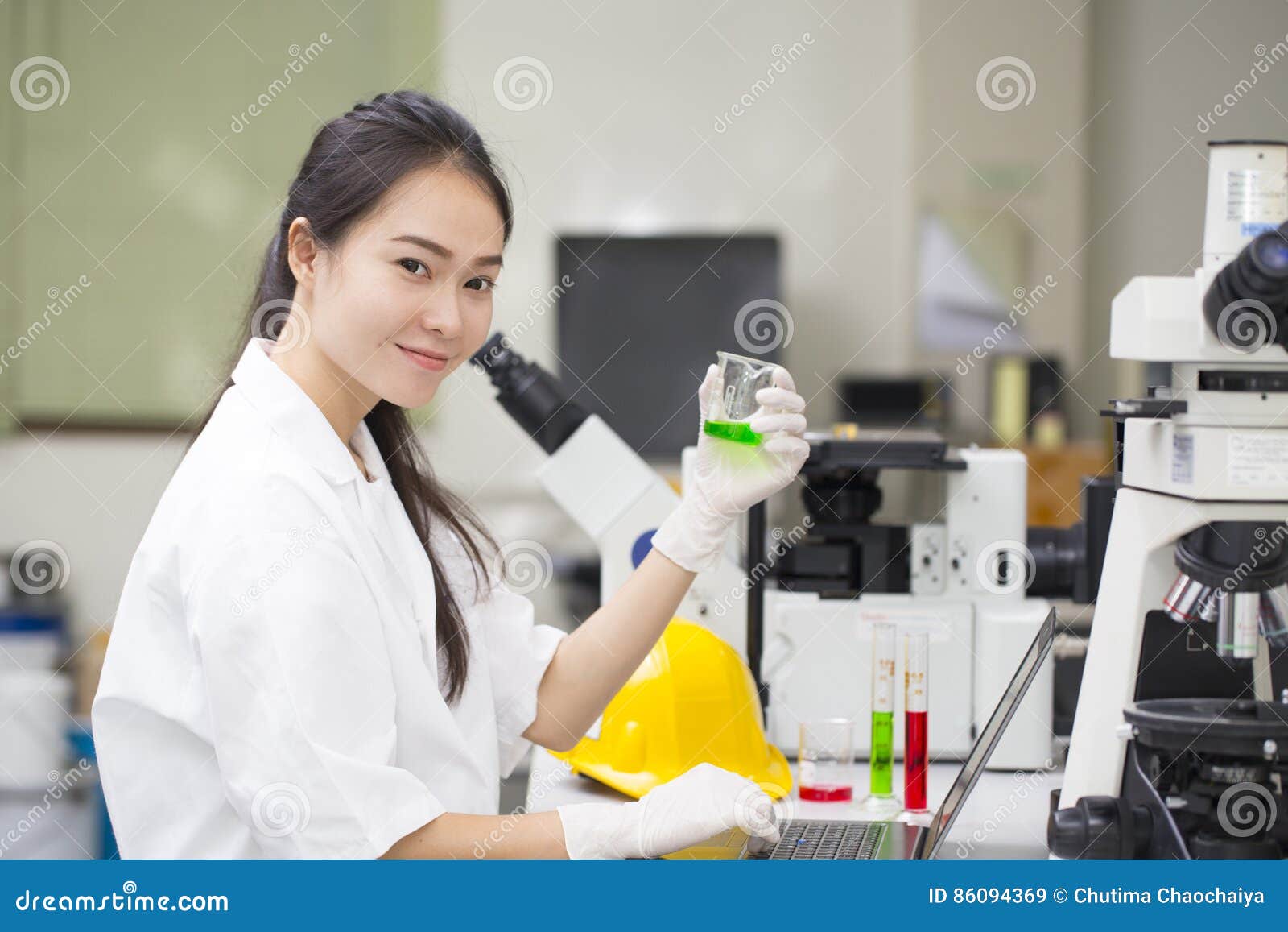 Scientist Doing Chemical Test in Laboratory Stock Image - Image of ...