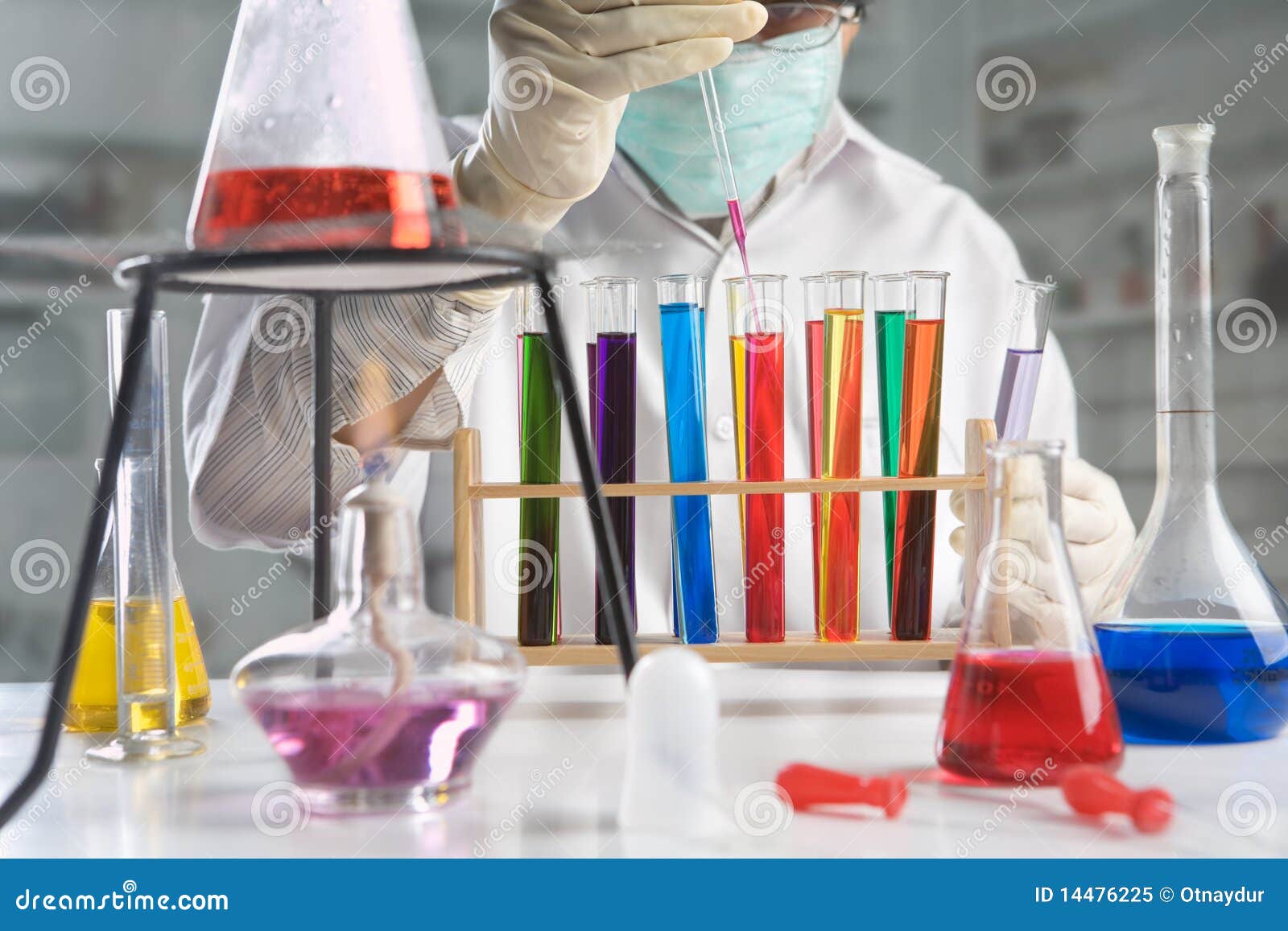 Scientist doing experiment stock image. Image of expert - 14476225