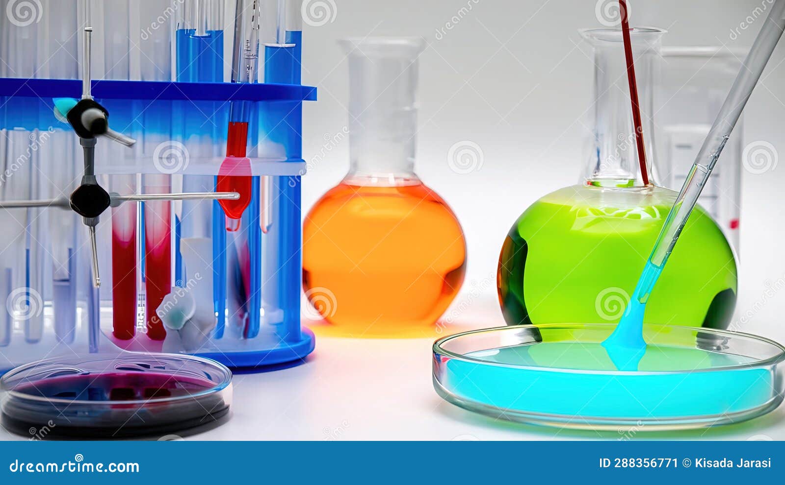 The Scientist is Doing an Experiment in the Science Room Stock ...