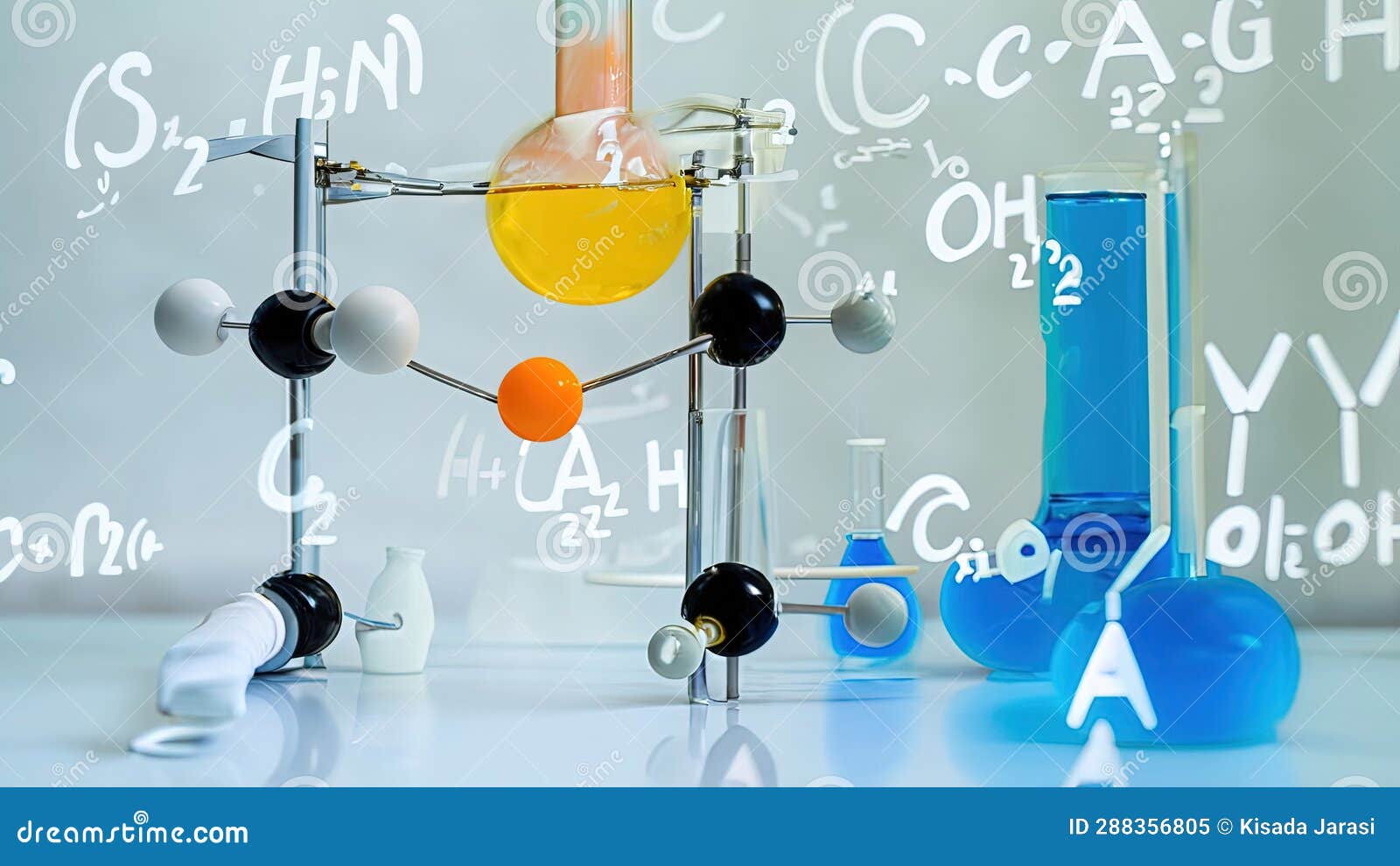 The Scientist is Doing an Experiment in the Science Room Stock ...