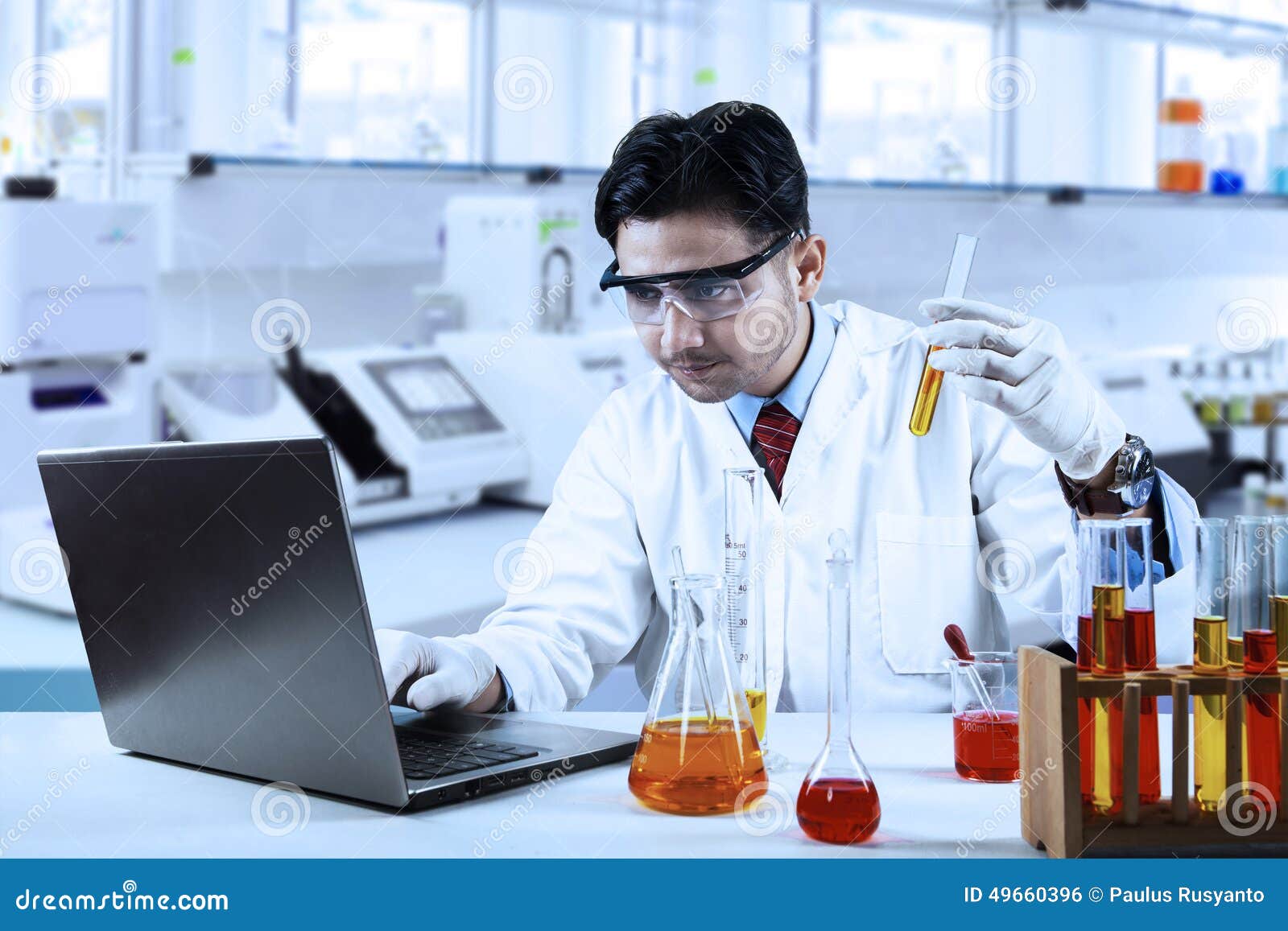Scientist Doing Research in Laboratory Stock Photo - Image of biology ...