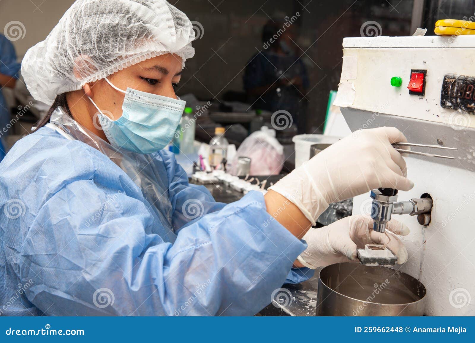 Scientist Embedding Tissues in Paraffin Blocks for Sectioning ... Scientist Embedding Tissues in Paraffin Blocks for Sectioning ...
