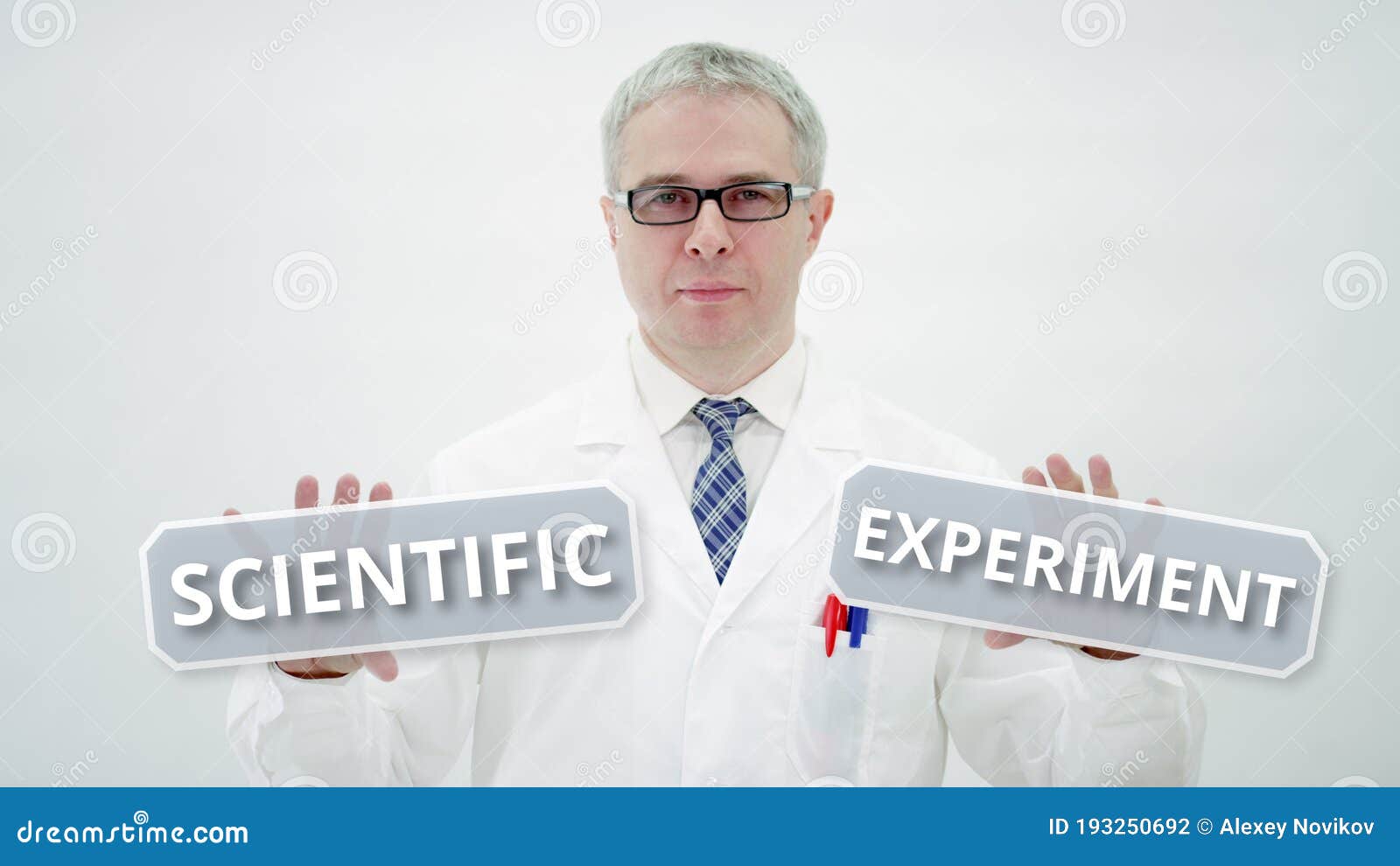 Engineer Composes SCIENTIFIC EXPERIMENT Text Stock Photo - Image of ...