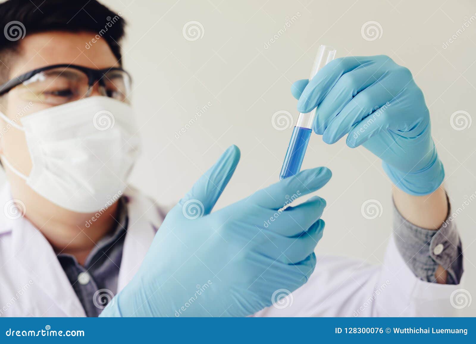 Scientist with Equipment and Science Experiments in Laboratory. Stock ...