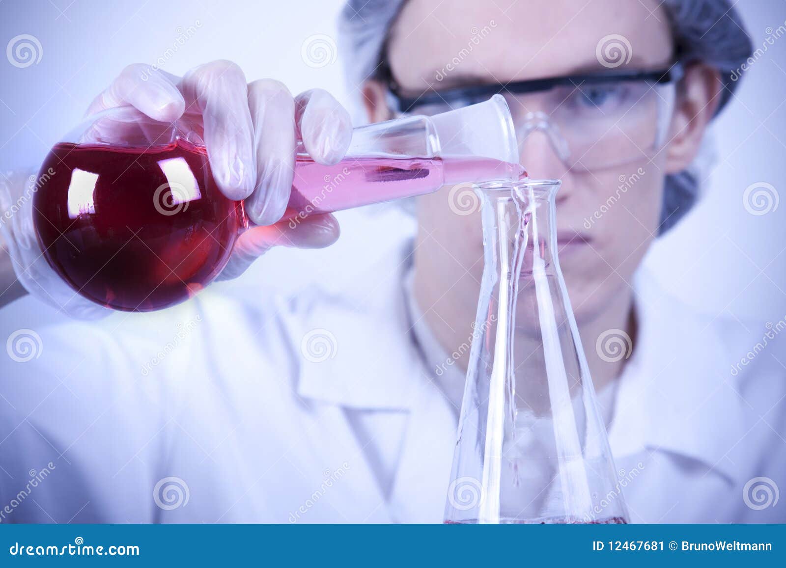 Scientist Experimenting stock image. Image of molecular - 12467681