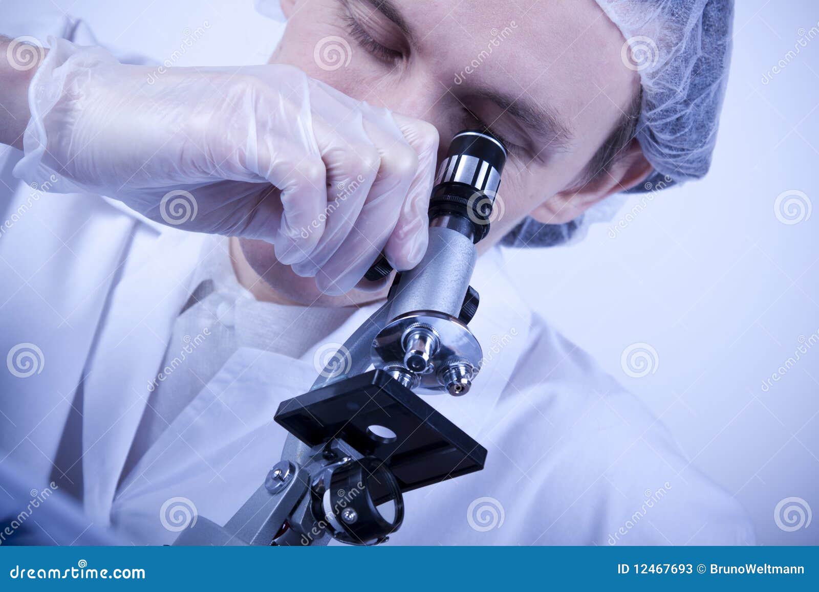 Scientist Experimenting with Fluid Stock Image - Image of chemical ...