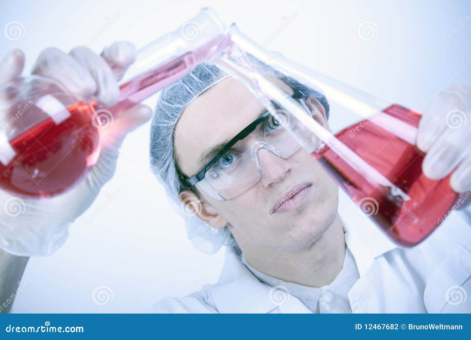 Scientist Experimenting with Fluids Stock Photo - Image of laboratory ...