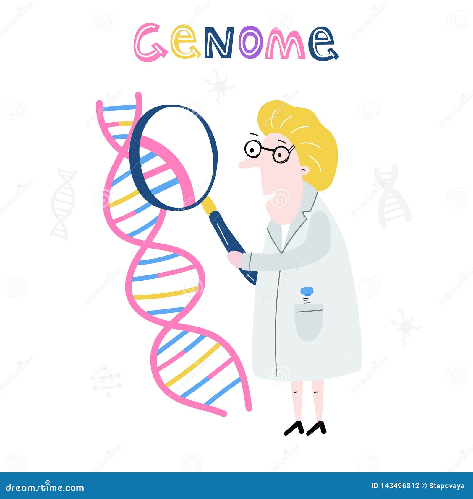 Dna Sequencing Cartoon