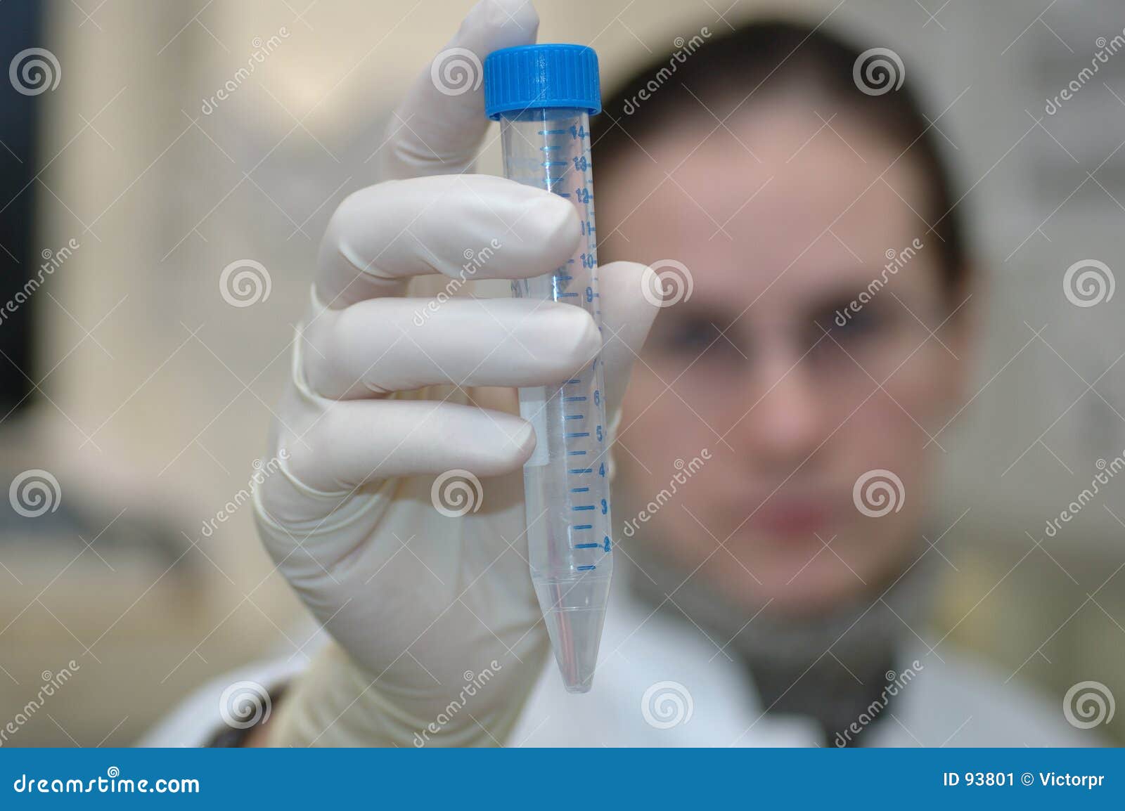 Scientist with flask stock image. Image of discovery, closeup - 93801