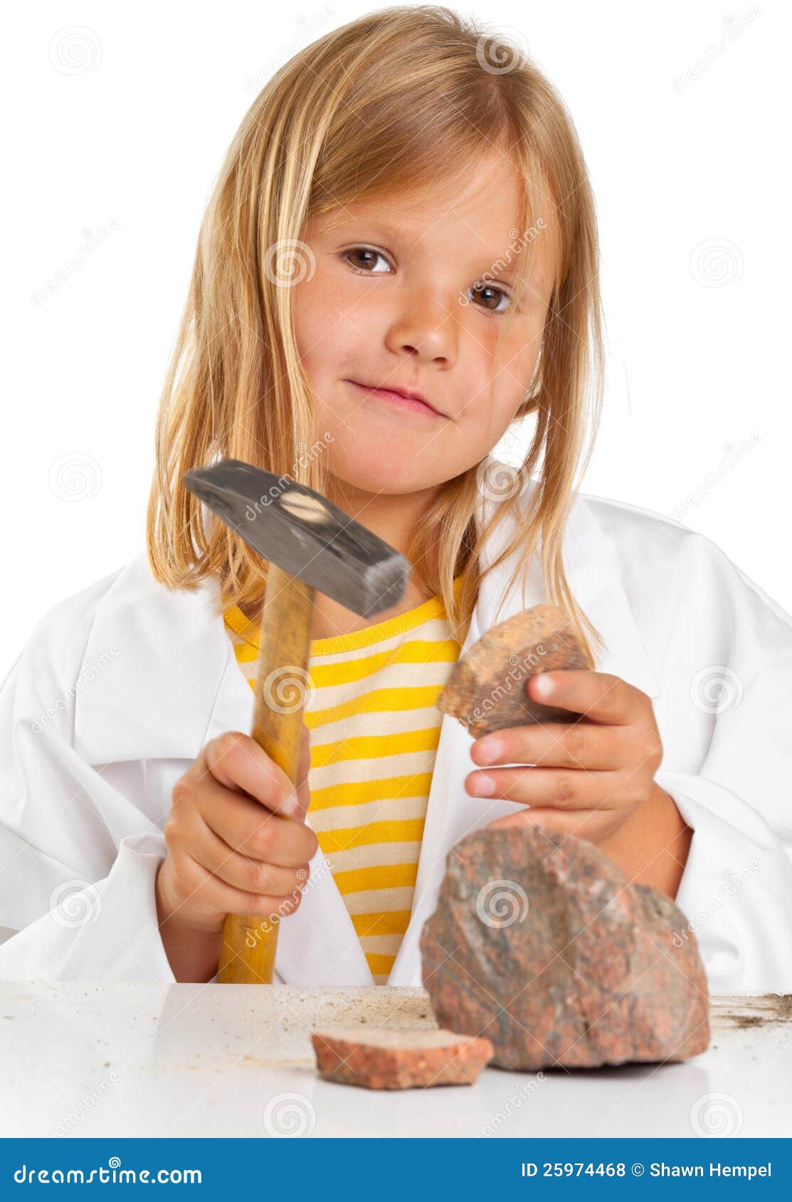 Scientist girl stock photo. Image of isolated, cute, scientist - 25974468